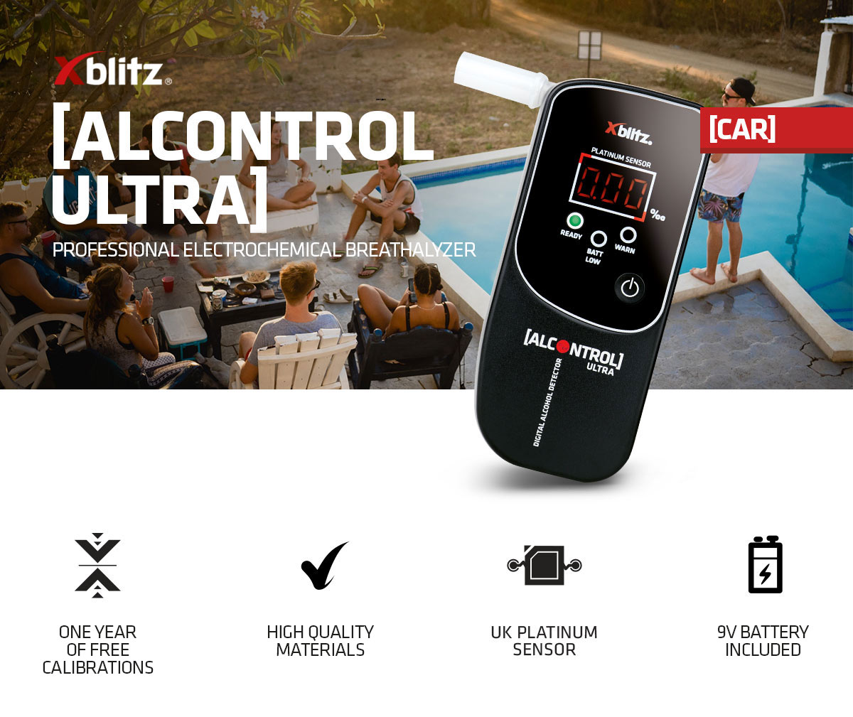 Tester alkoholiziranosti XBLITZ Alcontrol ULTRA Professional – Xblitz
